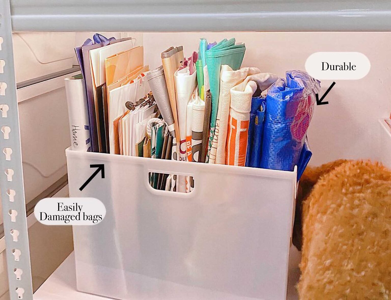 How To Organize Reusable Shopping Bags & Grocery Totes